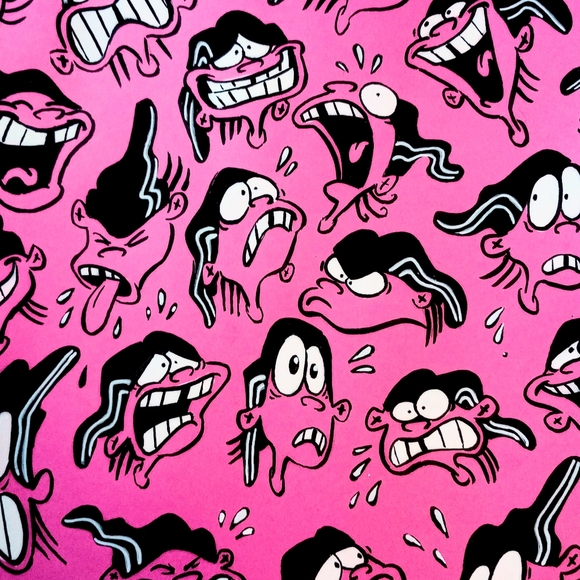 Cartoon Network / Raven Molisee | Art | Ed Edd N Eddy Neon Pink Dees Pink Double Dee Paint Art ...